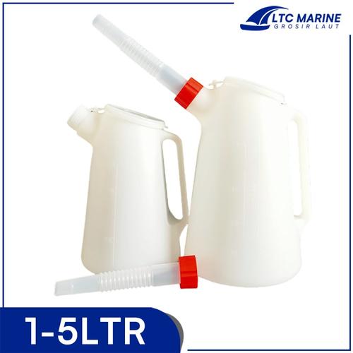 Jual White Plastic Oil Jug with Long Spout Impa 617745-49 - 1LTR ...