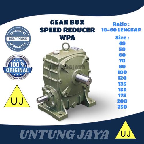 Jual GEAR BOX SPEED REDUCER WPA 135 RATIO 10 - 60 // GEARBOX WPA 135 ...