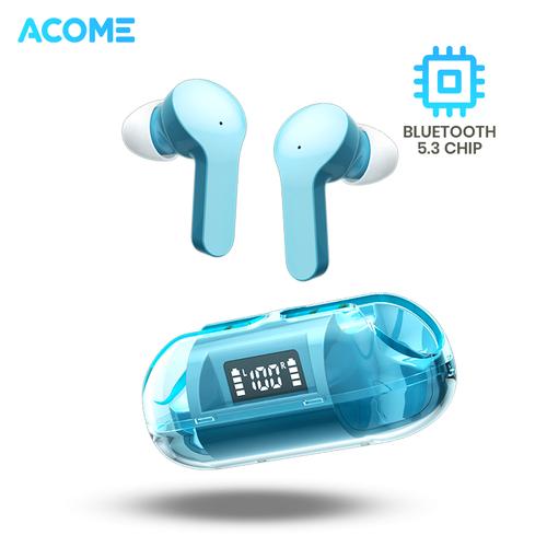 Promo ACOME AT02 Headset Earphone Wireless Earbuds TWS BASS Bluetooth 5 ...