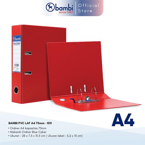 Promo Ordner Bambi Lever Arch File A4 - 1011 - RED - Kota Depok - Bambi ...