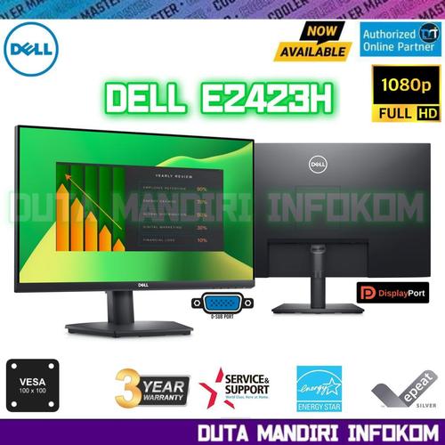 Promo Dell E2423H 24" Inch - FHD VA 60Hz DP VGA Wide Profesional ...