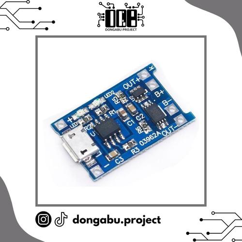 Jual Li-Ion Charger modul TP4056 5V 1A + Guard Combo (Modul 03962A ...