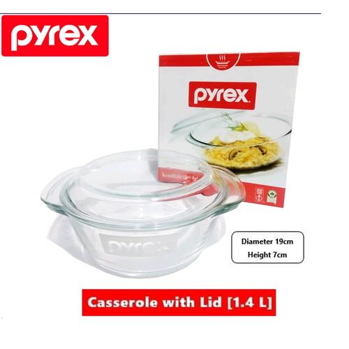 Jual PYREX Casserole With Lid 1.oleh4 L Mangkok Kaca Tahan Panas ...