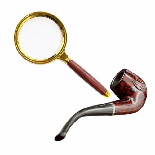 Jual Magnifying Glass Tobacco Pipe Props Sherlock Holmes Costume ...