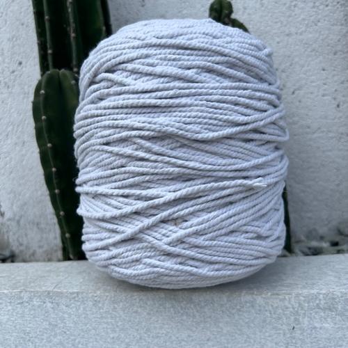Jual Tali macrame benang ukuran 4mm twist warna natural 1kg - white ...