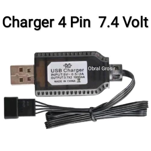Jual Charger 4 Pin Cas Model Usb casan Soket SM kabel isi ulang baterai ...
