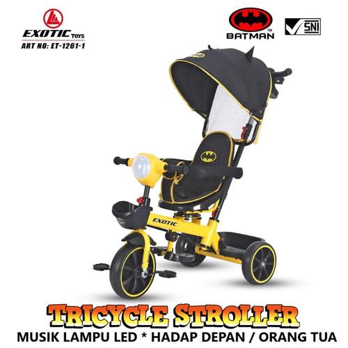 Jual Sepeda Roda Tiga Exotic ET1261-1 Rotor IC Music Headlight Roda EVA ...