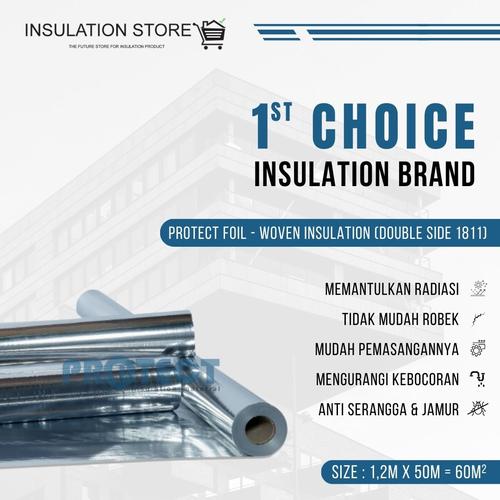 Jual Metalizing Foil Aluminium Foil Woven Double Side / Peredam Panas ...