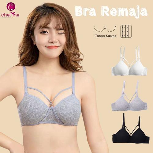 Promo Chelyne BH Wanita 8872 Daily Bra Tanpa Kawat - BH Remaja Harian - Putih, 34 - Jakarta ...