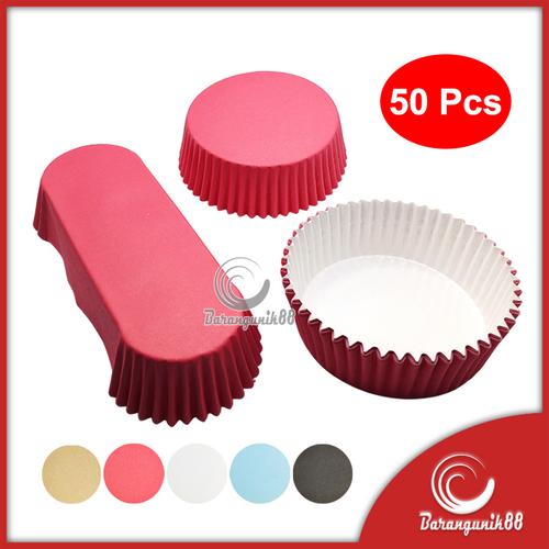 Promo [50 Pcs] Kertas Alas Roti Kue Polos Bulat Oval Polygonal Anti ...