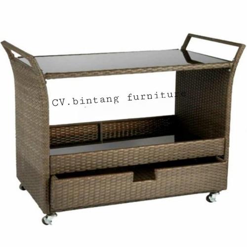Jual meja trolley rotan sintetis meja angkut makanan - Kab. Jepara - CV ...