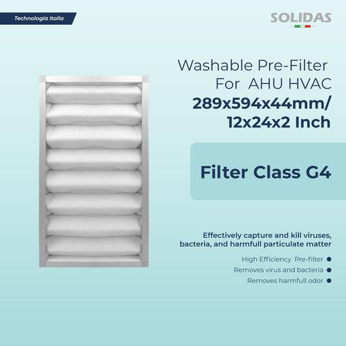 Promo Washable Pre-Filter AHU HVAC Class G4 - 289x594x44 mm / 12x24x2 Inch - Jakarta Barat ...