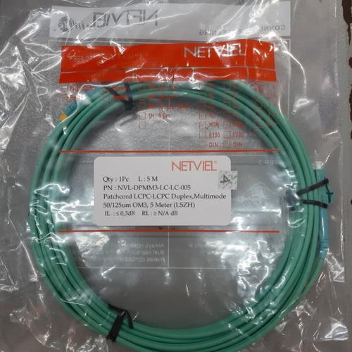 Jual Netviel FO Patch Cord LC-LC 5 Mtr Multimode OM3 50/125um Mic Fiber ...