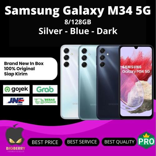 Jual (RESMI) Samsung Galaxy M34 5G 8/128GB 128GB Silver Dark Blue - 8 ...