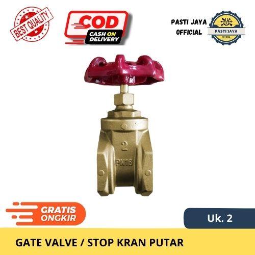 Jual Gate Valve Kuningan 2 Inch / Stop Kran Putar Kuningan - Kota ...