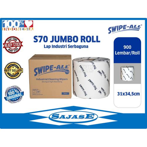 Promo Tisu Industri Pengganti Kain Majun Swipe All S70 Roll Industrial ...