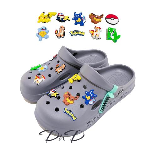 Promo Sendal Sepatu EVA POKEMON korea Dane and Dine Model Crocs Kodok ...