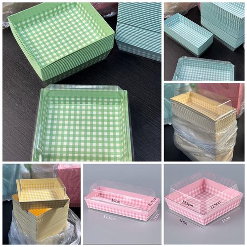 Jual BOX ROTI DAN KUE + TUTUP - MOTIF KOTAK KOTAK - KOTAK - Jakarta ...