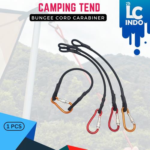 Jual Tali frame tenda elastis Single Carabiner Tali organizer elastis ...