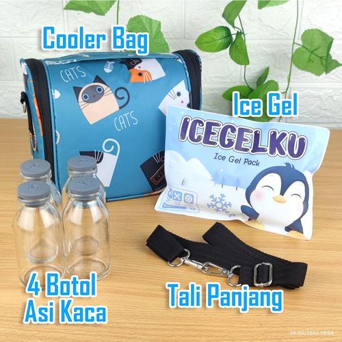 Jual Cooler Bag Momza Free Ice Gel + Botol Asi Kaca - TracktorMustard ...