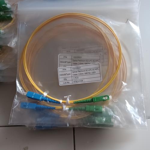 Jual patchcord pathcore petkor sc upc sc apc (ijo biru) 2mm 1 meter ...