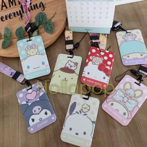 Jual Name tag Melody Kuromi Cinnamoroll Kitty Pochacco Pom Twin stars ...