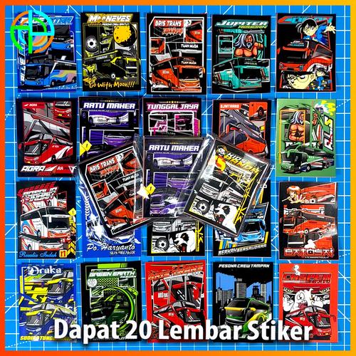 Jual (isi 20) Sticker bus Graftac Anti Air Stiker bus murah Stiker ...