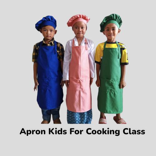 Jual Apron Kids Set Bahan Premium - Merah - Kota Bandung - Markas ...