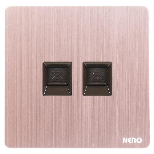 Promo NERO Saklar Telephone Outlet TITANIUM V11PH2 -GOLD - Jakarta ...