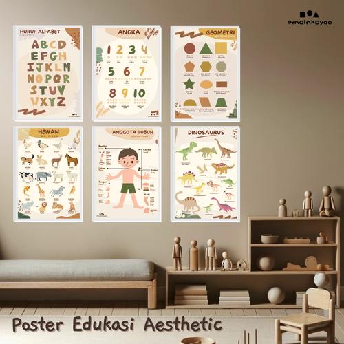 Jual Poster Edukasi Anak Aesthetic - Earth Tone Color - Kota Depok ...