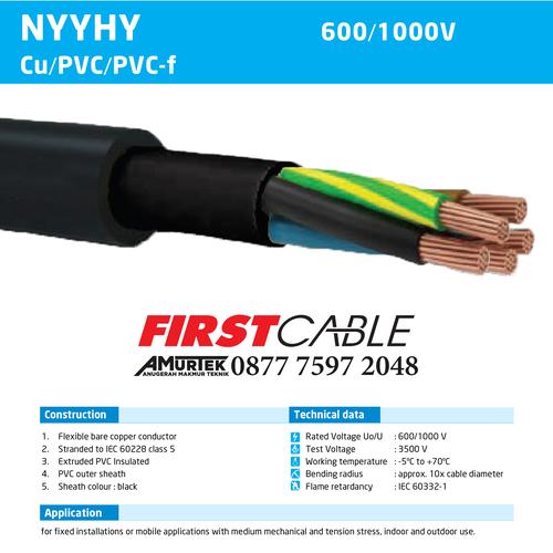 Jual Kabel Listrik Serabut NYYHY 5x16 5x16mm First Cable 5x16mm2 ...
