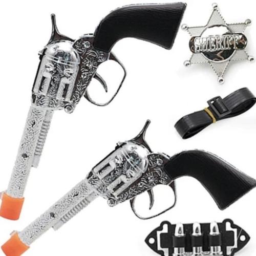 Jual mainan pistol set koboi | cowboy gun set | weapon props costume ...