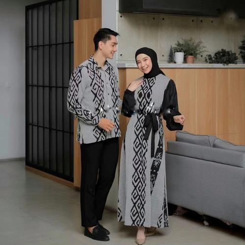 Jual Set Couple Tenun Etnik Gamis Tenun Ikat Kemeja Tenun Ikat - KEMEJA, XL - Kab. Jepara ...