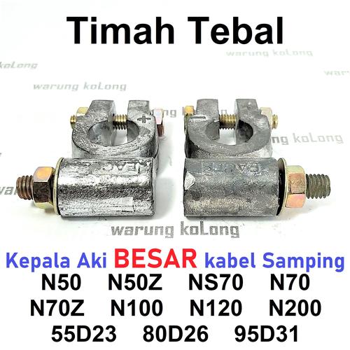 Jual Kepala Aki Set Besar Timah Samping NS60S N50 N50Z NS70 N70 N70Z ...
