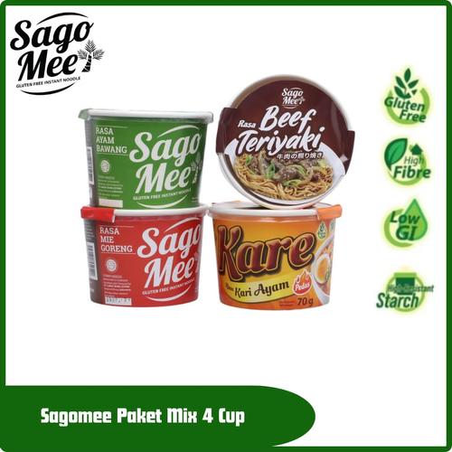 Promo MIE INSTAN SAGO MEE PAKET 4 LENGKAP GLUTEN FREE NOODLE SEHAT ...