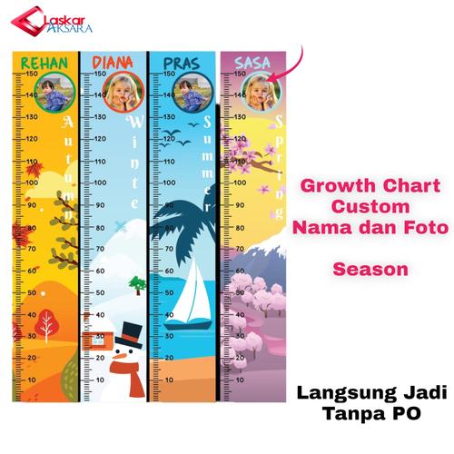 Jual Growth Chart - Season Custom (Bisa Tulis Nama dan Foto ...