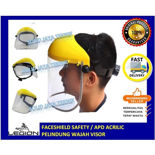 Jual Full Face Shield LEGION Safety Muka APD pelindung wajah Gerinda ...