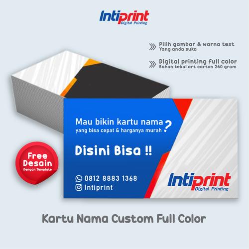 Jual Kartu Nama Full Color 2 Sisi + Box art carton 260 Gsm - Laminasi ...