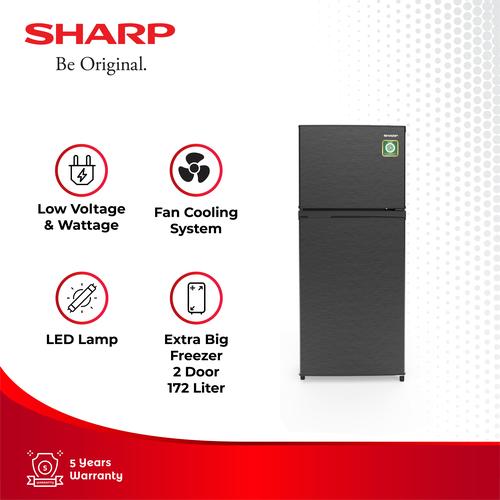Promo Sharp Lemari Es 2 pintu SJ-195MN-HS New Kirei Series Cicil 0% 3x ...