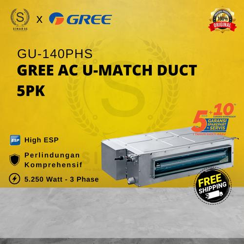 Promo GREE AC U-MATCH DUCT TYPE 5PK 5 PK R410A 3 PHASE GU-140PHS Cicil ...