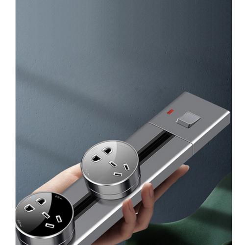 Jual Track Socket Stop Kontak untuk Dapur / Meja meeting Model Rel ...