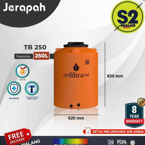 Jual Tandon Air /Toren Air /Tangki Air FILTRA 250 Liter (Invoice ...