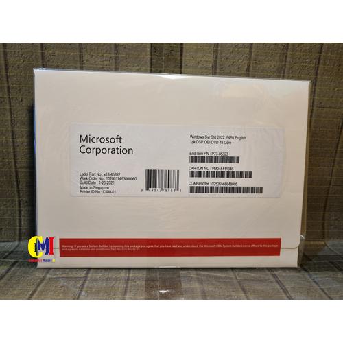 Jual windows Server 2022 Standard 48 Core Original Package lifetime ...