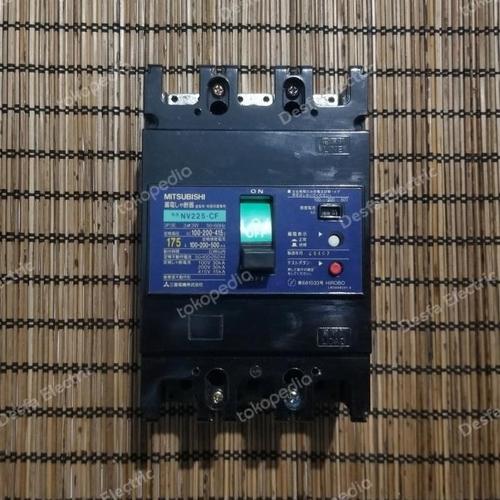 Jual Mccb Elcb Mitsubishi Nv225-Cf 3 Phase 175 Ampere 100 - 500 Ma ...