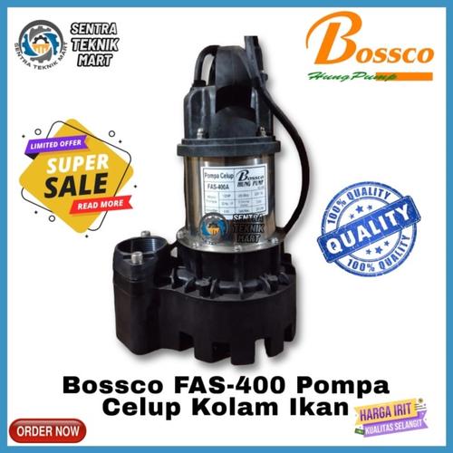 Jual Bossco FAS-400 Pompa Celup Kolam Ikan 2 inch 400 Watt 24 jam ...