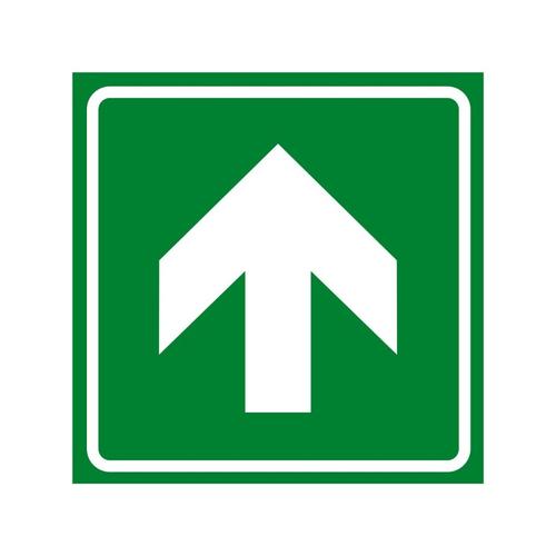 Jual Sticker vinyl petunjuk arah panah hijau SIGN RAMBU K3 - 8X8 CM ...