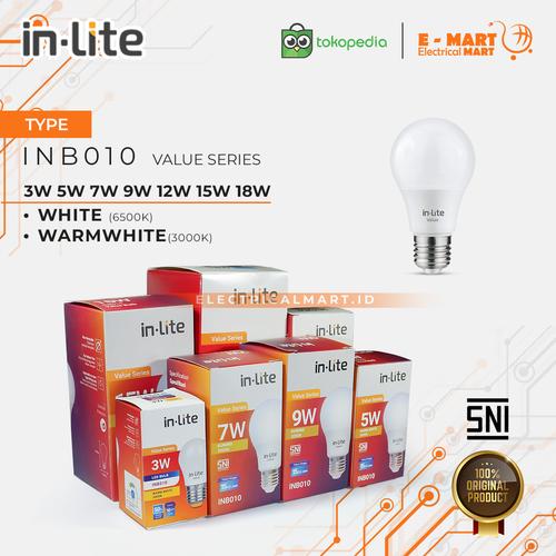 Promo PROMO INLITE LED Bulb VALUE 3 5 7 9 12 15 18 WATT 3W 5W 7W 9W ...