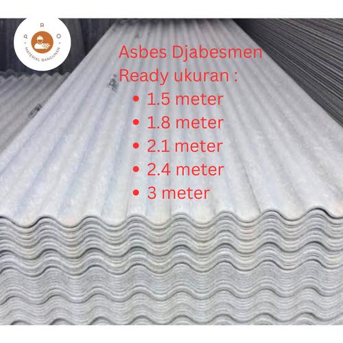 Jual Asbes DJABESMEN Gelombang Kecil : 150 180 210 240 300 cm 1.5 1.8 2 ...