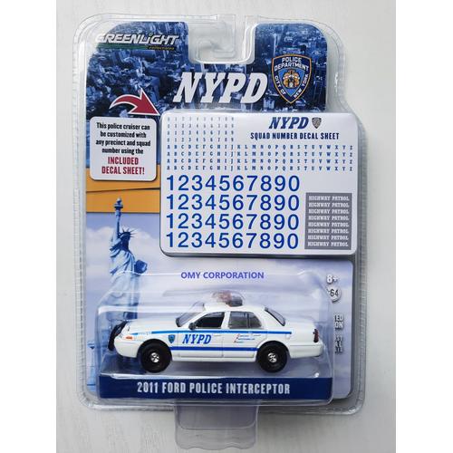 Jual Greenlight 2011 Ford Crown Victoria NYPD Decal sheet Police ...