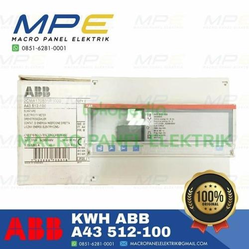 Jual Kwh Meter Digital Abb A43 512-100 80A 3 Phase Original - Jakarta ...